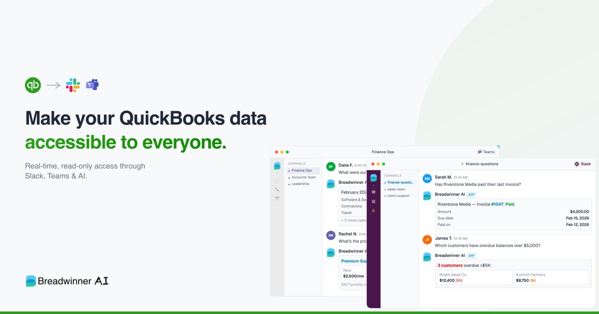 QuickBooks for Slack & Teams — Ask Finance Questions in Plain English ...